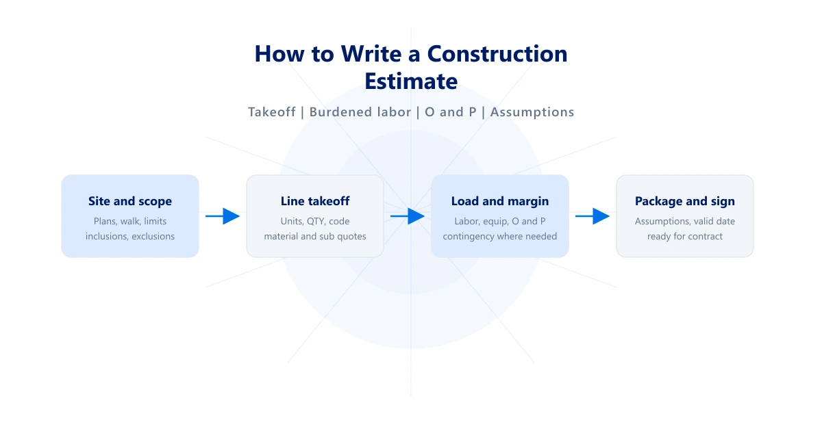 How to Write a Construction Estimate: U.S. 2026
