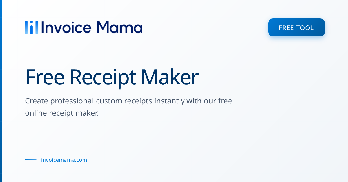 Free Receipt Maker | Create & Download PDF Online